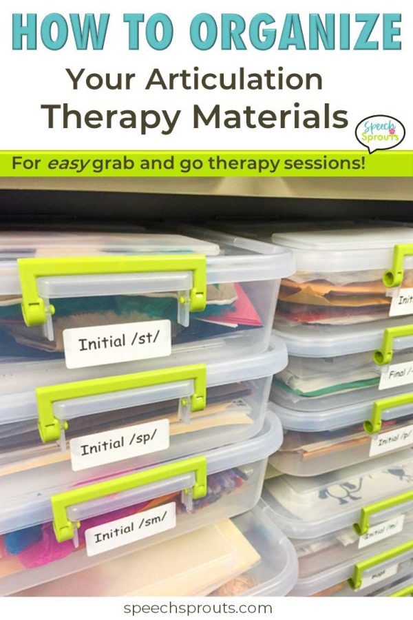 How To Organize For Grab And Go Articulation Therapy! - Speech Sprouts