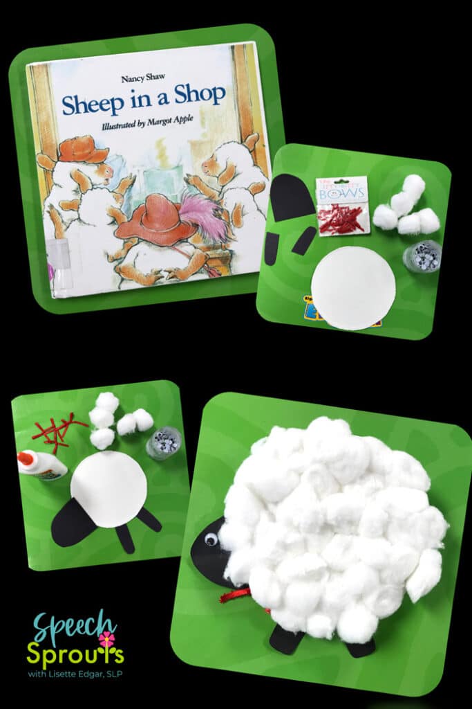 Fresh Speech Therapy Ideas For Spring: Read Sheep In A Shop