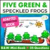 Five Green And Speckled Frogs Printable Adapted Book For Preschool ...