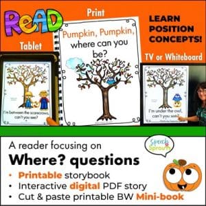 Pumpkin, Pumpkin Activities For Preschool Speech Therapy With ...