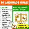 Pumpkin, Pumpkin Activities For Preschool Speech Therapy With ...