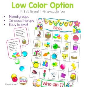 Easter Bingo Riddles Game - Speech Sprouts