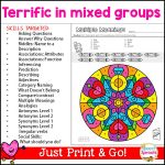 Valentine's Day No-Prep Language Activities With Mandala Coloring Pages ...