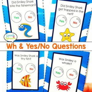 Smiley Shark Activities Speech Therapy Book Companion - Speech Sprouts