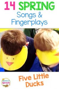 14 Preschool Songs And Fingerplays For Spring Speech Therapy - Speech ...