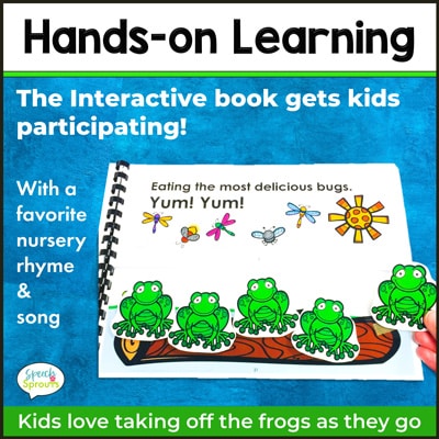 Five Green And Speckled Frogs Printable Adapted Book For Preschool ...
