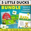 Interactive Five Little Ducks Book For Preschool Speech Therapy ...