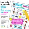 Winter Bingo Riddles Speech And Language Activities - Speech Sprouts