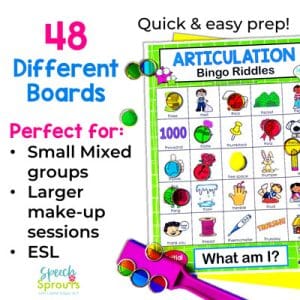 TH Bingo Riddles Articulation Games Speech Therapy Activities - Speech ...