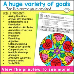 Mother's Day Speech And Language Therapy Activities