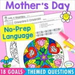 Mother's Day Speech And Language Therapy Activities