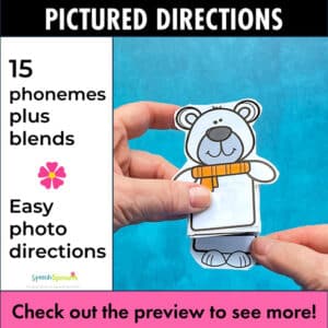 Winter Speech Therapy Activities Articulation Easy Fold-It Crafts ...