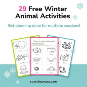 8 Easy Winter Animal Activities For Speech Therapy - Speech Sprouts