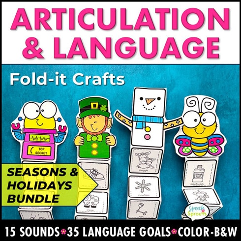 Articulation And Language Activities For Speech Therapy Holidays And ...