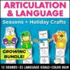 Holidays And Seasons Fold-It Crafts Articulation And Language ...