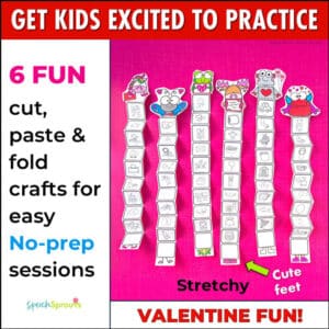 Fun Articulation Activities Speech Therapy Valentine’s Day Crafts ...